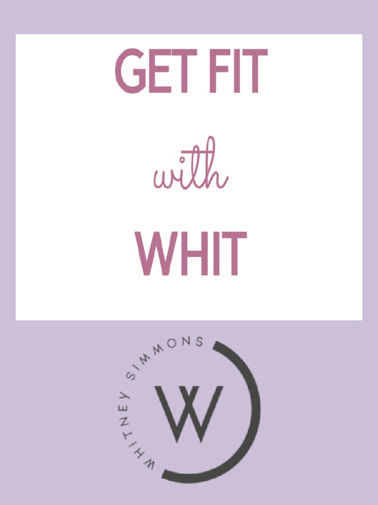 Whitney Simmon's - Fit With Whit | PDF | High Intensity Interval ...