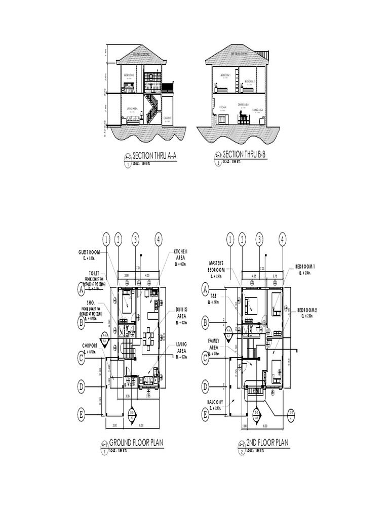 Drawing Plans and Sections PDF | PDF | Home | Residential Buildings