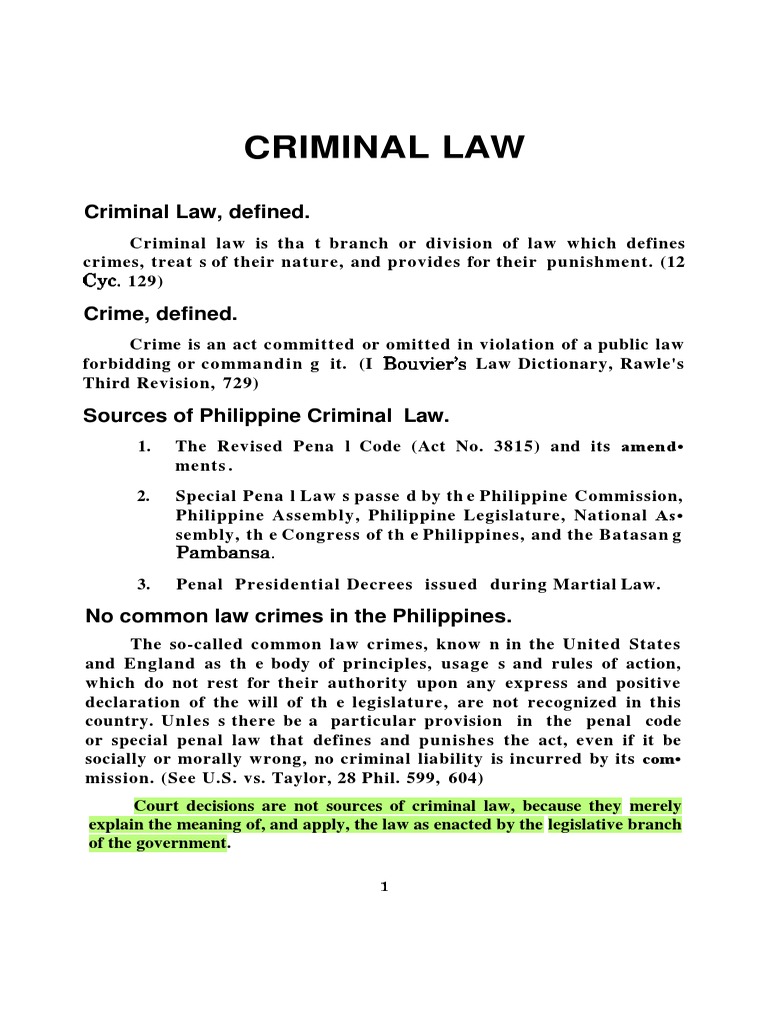Reyes RPC Book 1 | PDF | Ex Post Facto Law | Court Martial