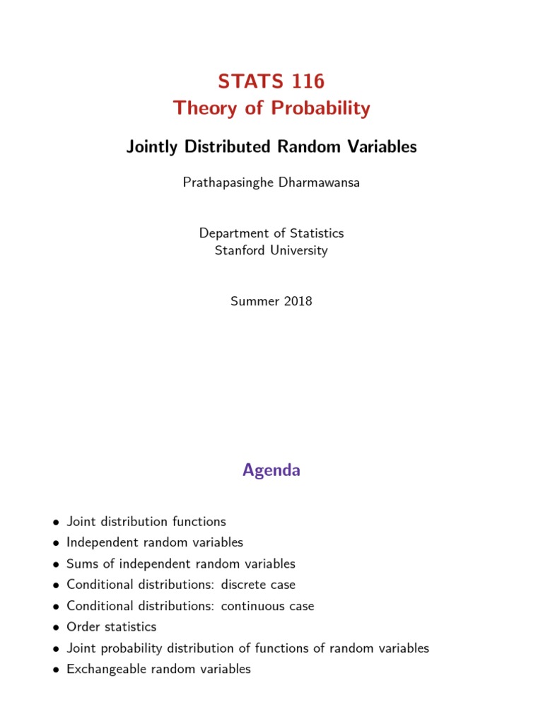 Stats 116 SU | Download Free PDF | Probability Density Function ...