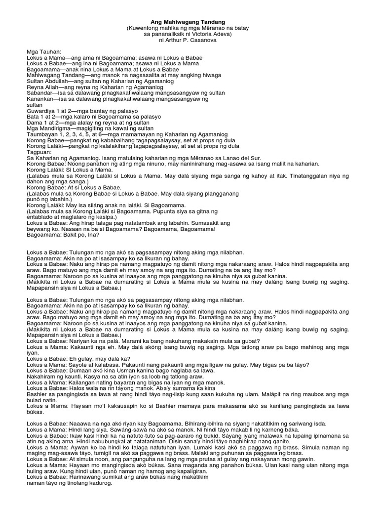 Ang Mahiwagang Tandang | PDF