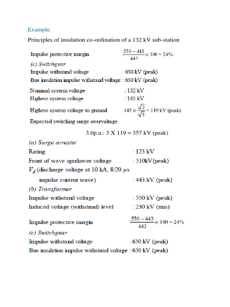 Examples of Insulation Coordination | PDF