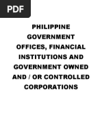 Comprehensive List of All Government Agencies | PDF | Philippines ...