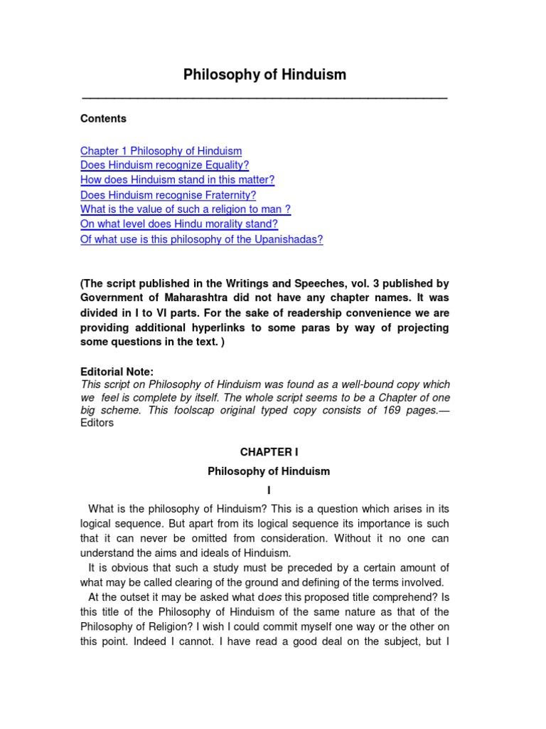 17.philosophy of Hinduism PDF | PDF | Theology | Philosophy Of Religion