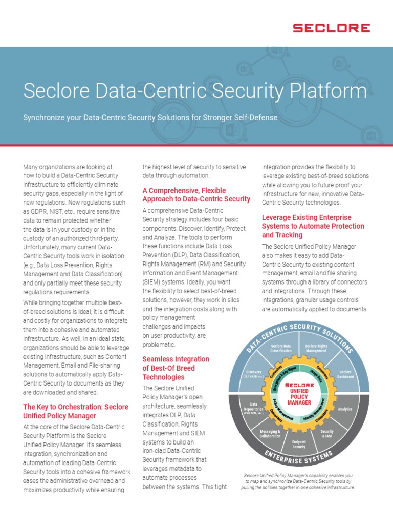 Seclore Data-Centric Security Platform | PDF | Data Management ...