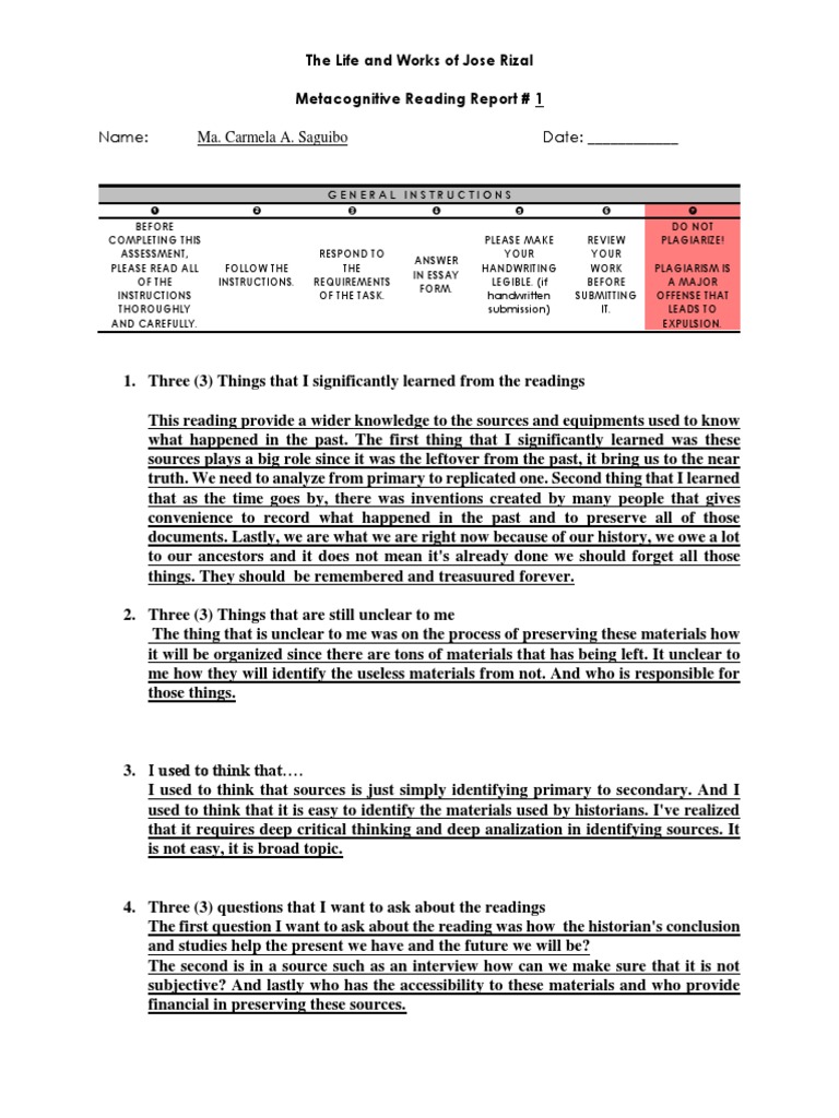 MRR Template RZL110 | PDF | Behavior Modification | Epistemology