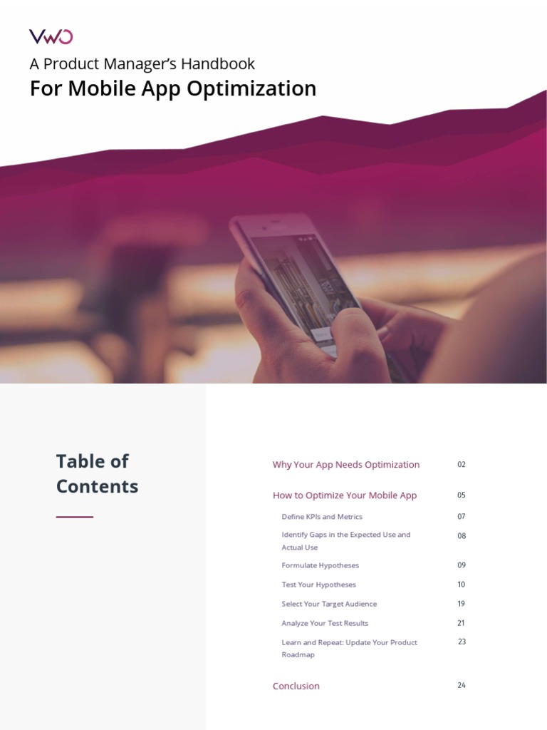 Ebook A Product Managers Handbook For Mobile App Optimization | PDF ...