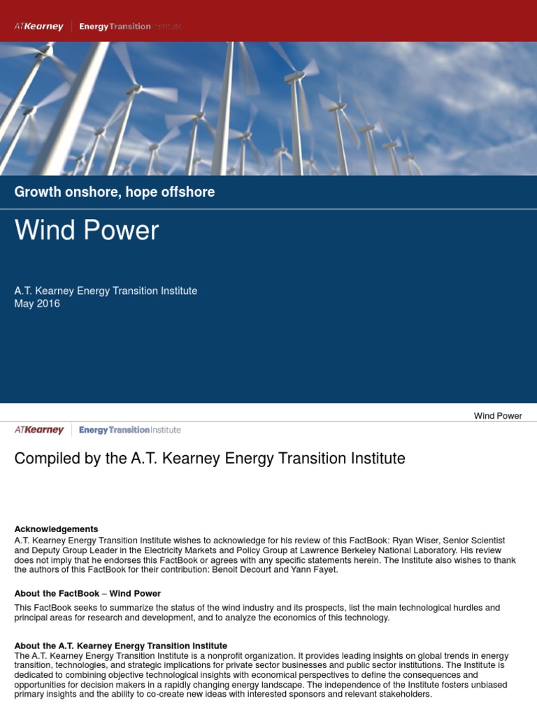 Wind Power Fact Book | PDF | Offshore Wind Power | Wind Power