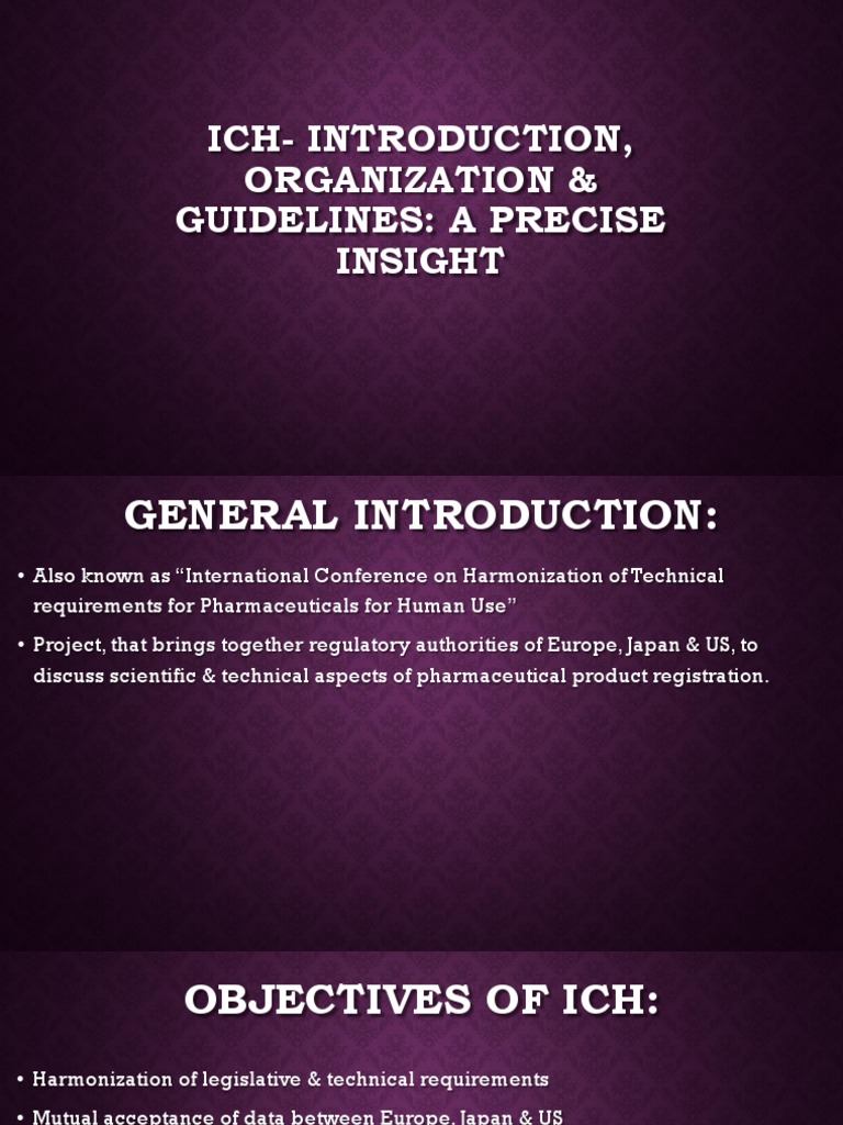 Ich - Introduction, Organization & Guidelines | PDF | Toxicity ...