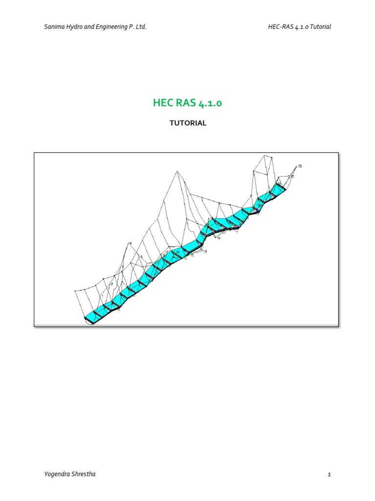 Hec Ras 4 Tutorial | PDF | River | Computing