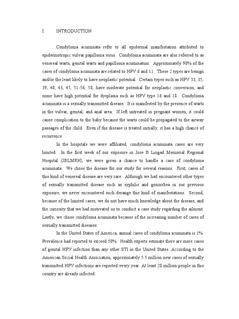 Condyloma Acuminata | PDF | Labia | Uterus