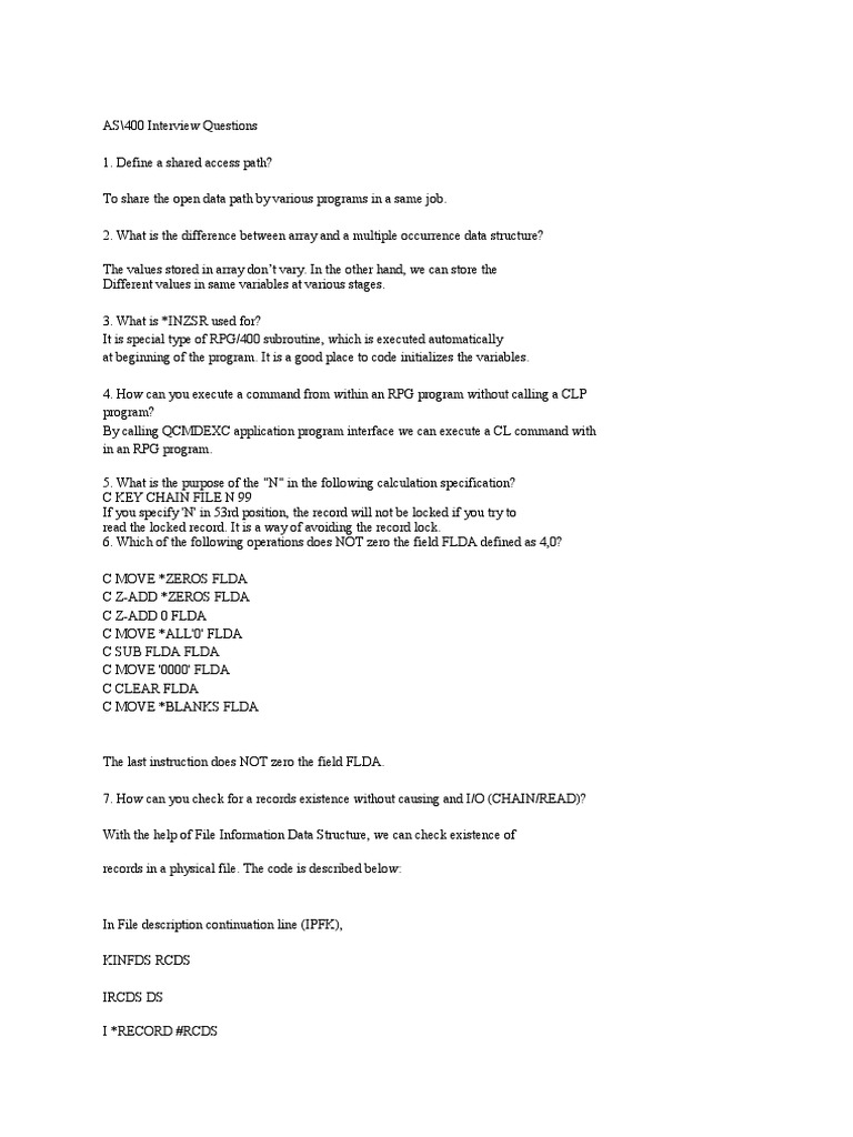 AS | PDF | Ibm Rpg | C (Programming Language)