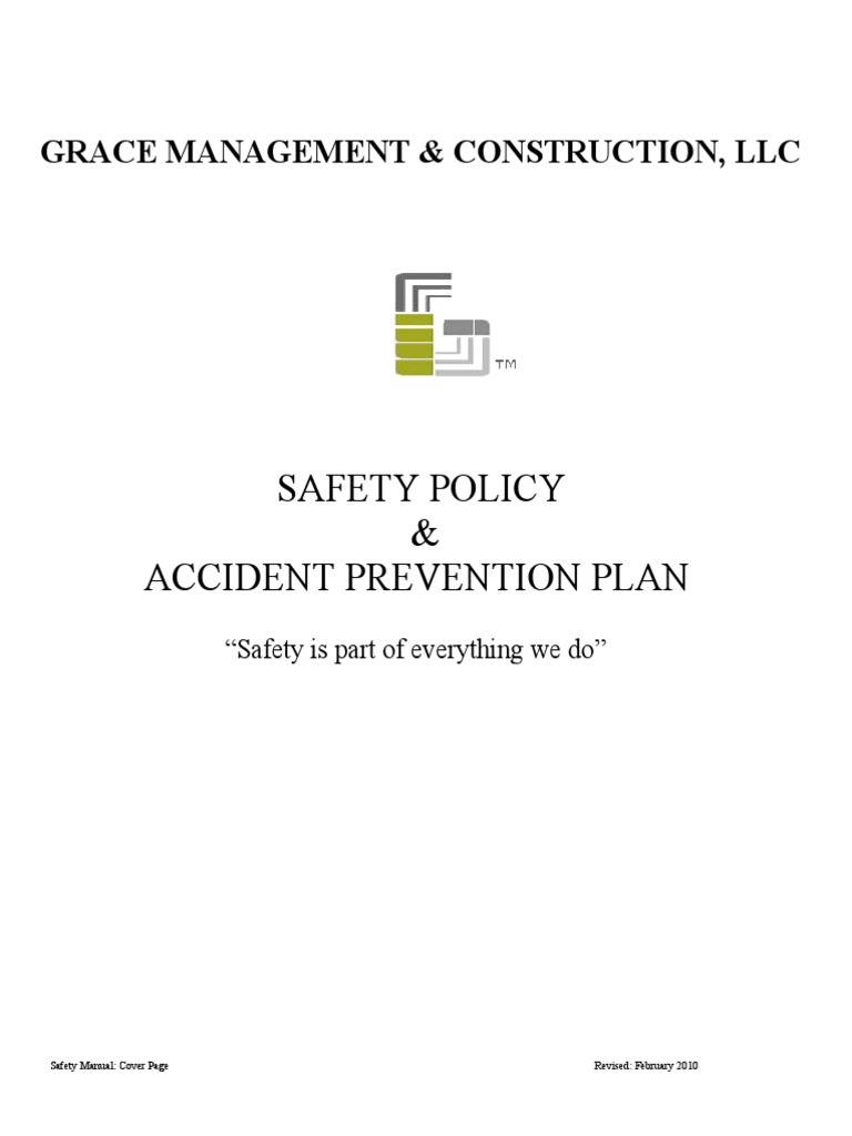 Grace Management & Construction, LLC Accident Prevention Plan | PDF ...