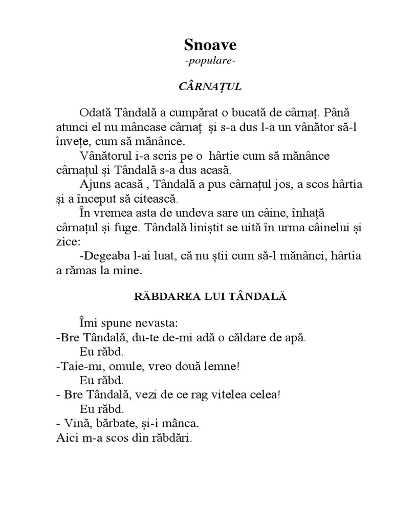 Texte Clasa 1 | PDF