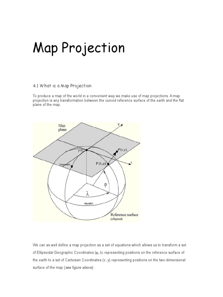 4.1 What Is A Map Projection | PDF | Geomatics | Cartography