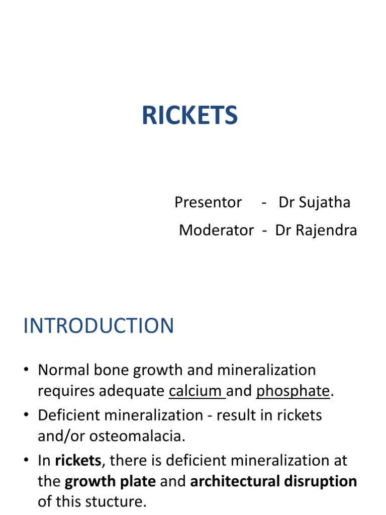 An In-Depth Review of Nutritional Rickets: Etiology, Pathophysiology ...
