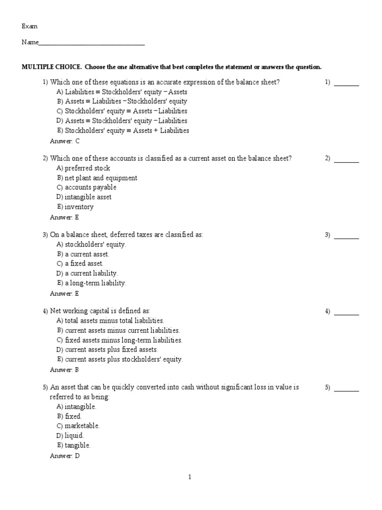 CF Chap 2 | PDF | Book Value | Expense