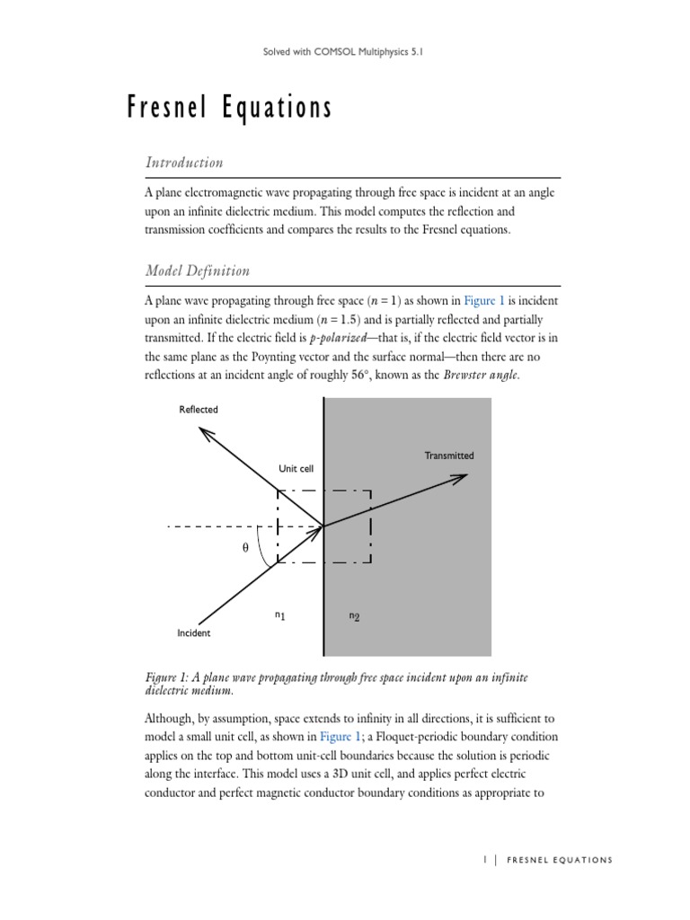 Fresnel Equation | PDF | Atomic | Applied And Interdisciplinary Physics