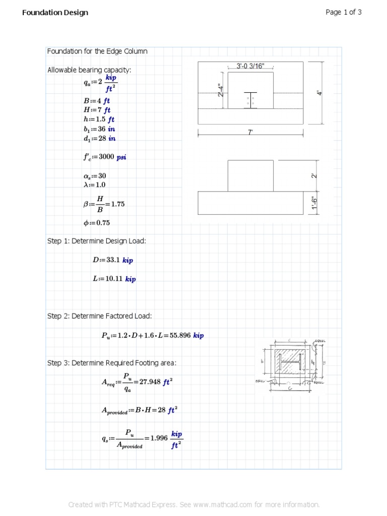 Rectangular Column Footing | PDF | Structural Engineering | Solid Mechanics