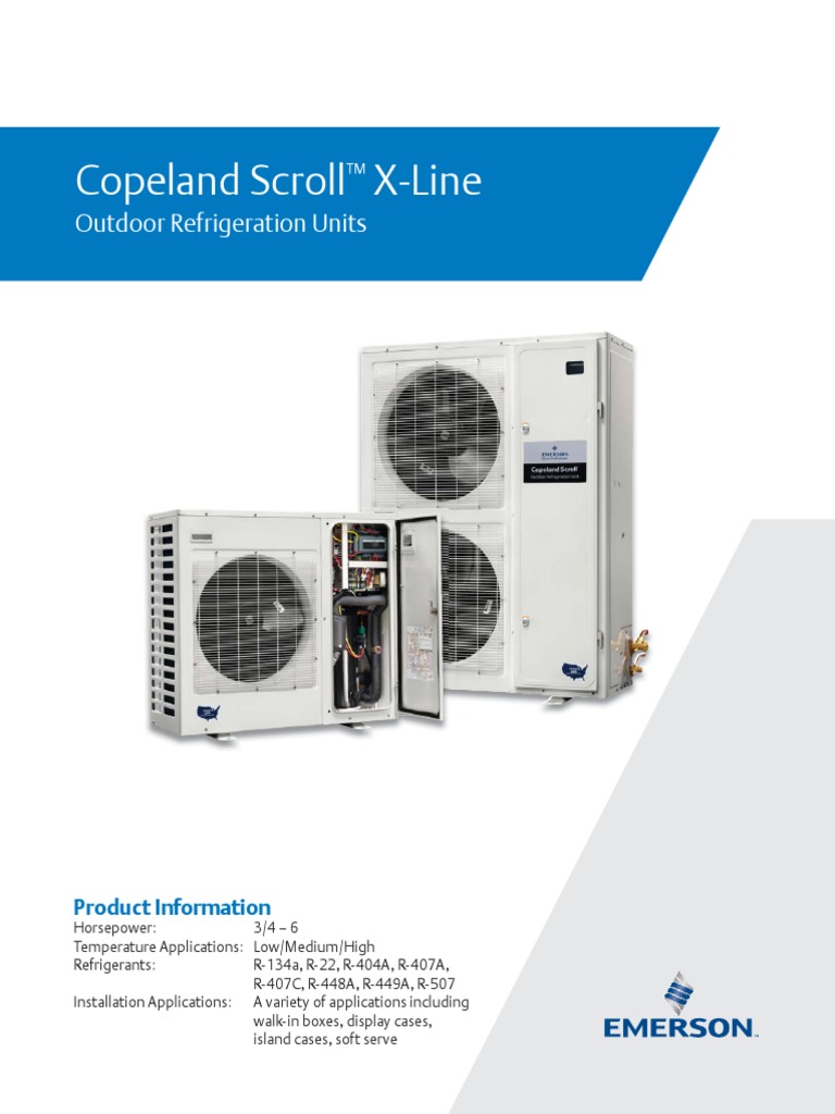 X Line Condensing Unit Catalog 2018 en 3948212 | PDF | Air Conditioning | Engineering Thermodynamics