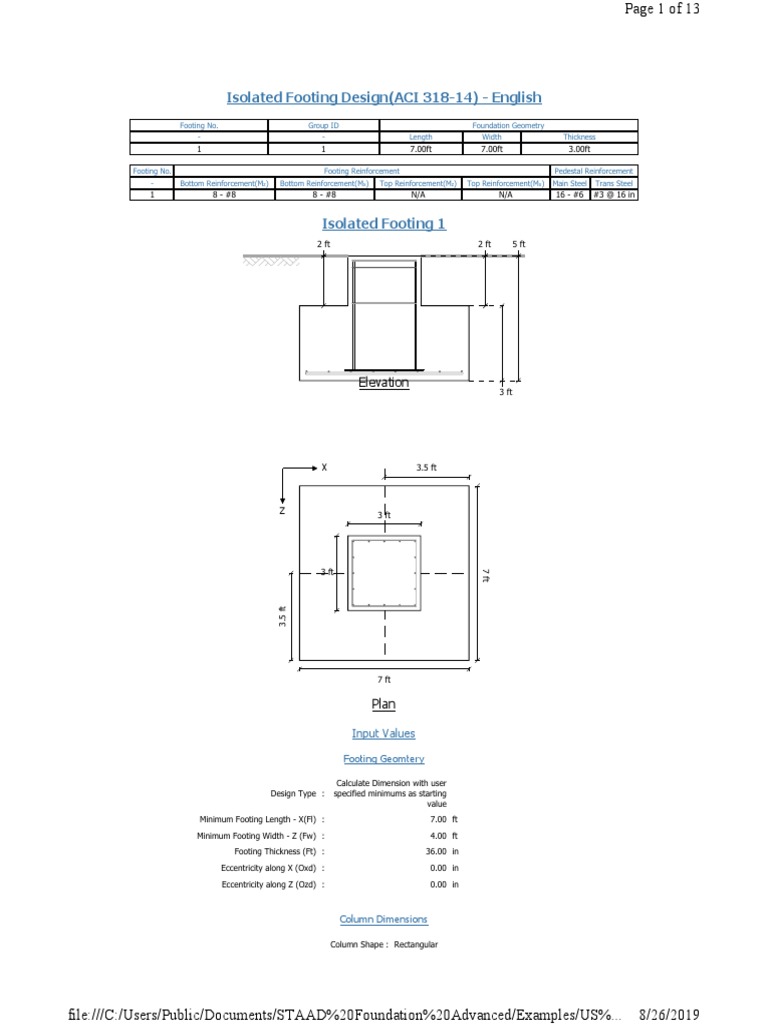 Foundation Design With Pedestal | PDF | Economic Sectors | Solid Mechanics