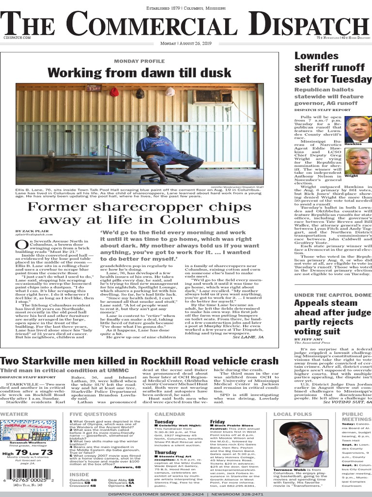 Commercial Dispatch Eedition 8-26-19 | PDF | United States Postal ...