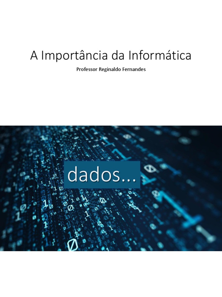 A Importância Da Informática | PDF