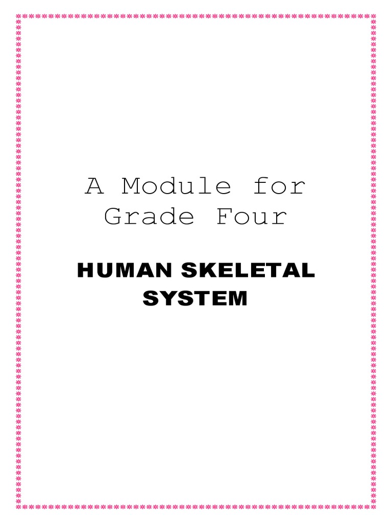 Module Skeletal System | PDF | Skeleton | Bone