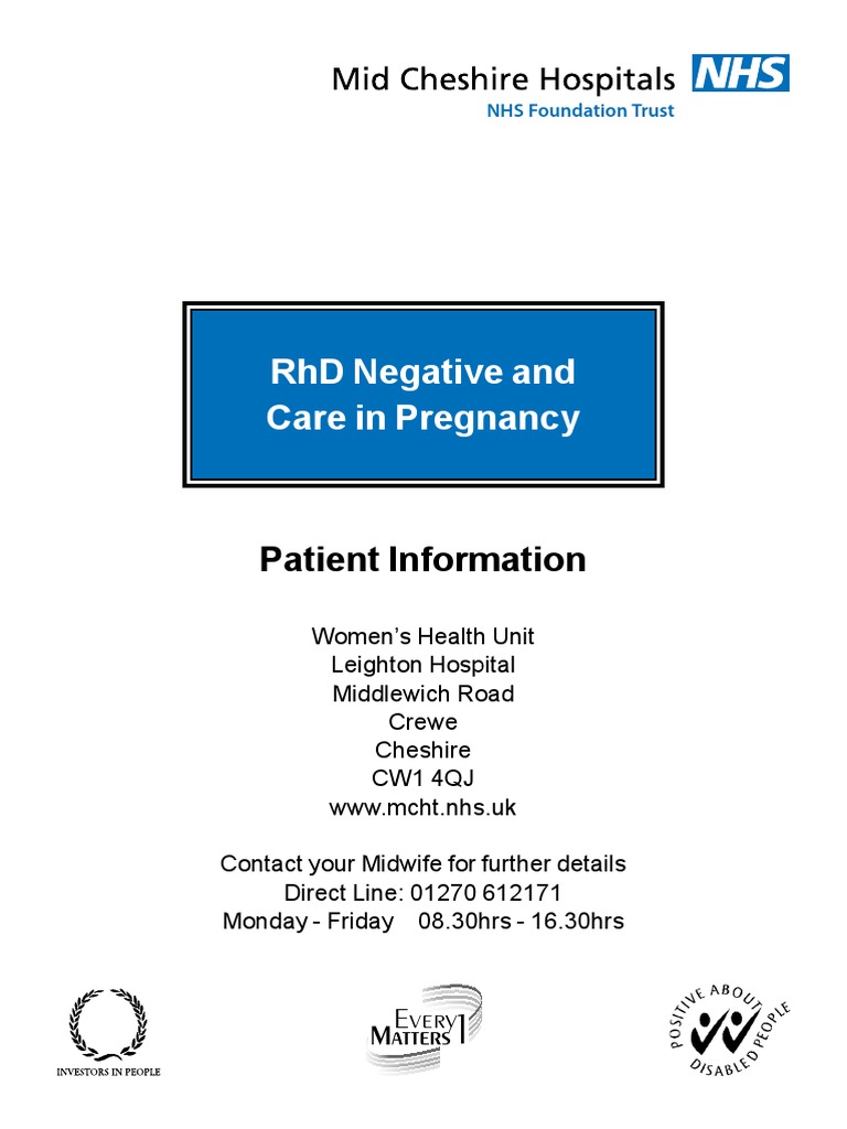RHD Negative and Care in Pregnancy - Oct 2008 | PDF | Medicine | Health ...