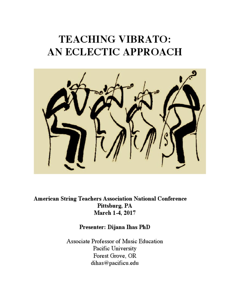 ASTA Vibrato Handout 2017 | PDF | Violin | String Instruments