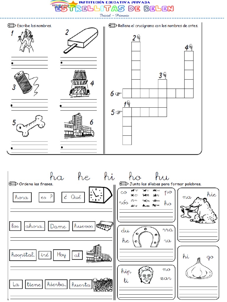 Letra H - Fichas | PDF