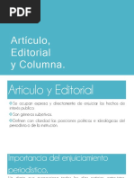 Elementos y Características de La Columna Periodística | PDF | Autor ...