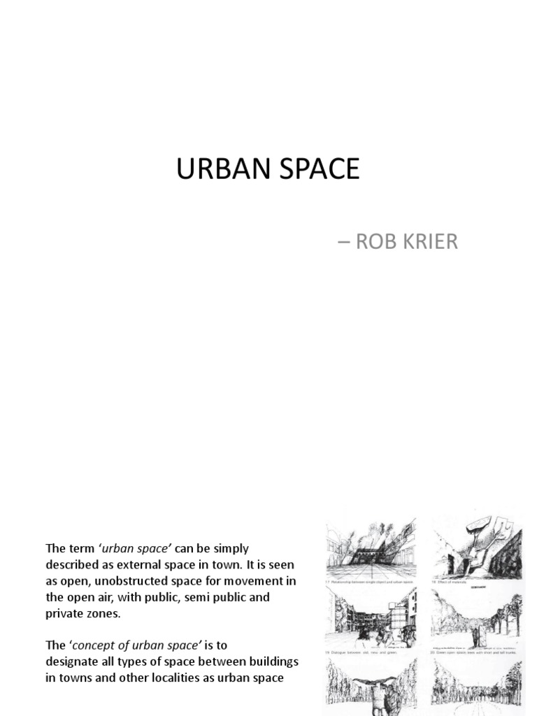 Reconstructing Urban Space: Rob Krier's Proposals for Rebuilding ...