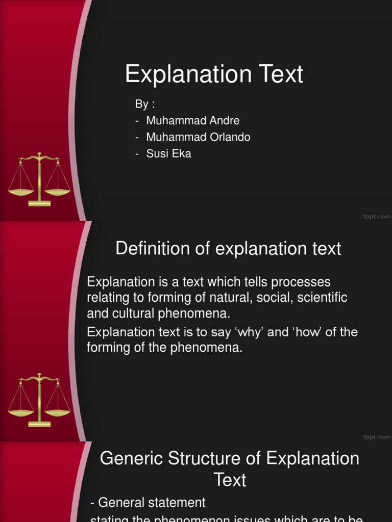 Example of Explanation Text XI SMA | PDF