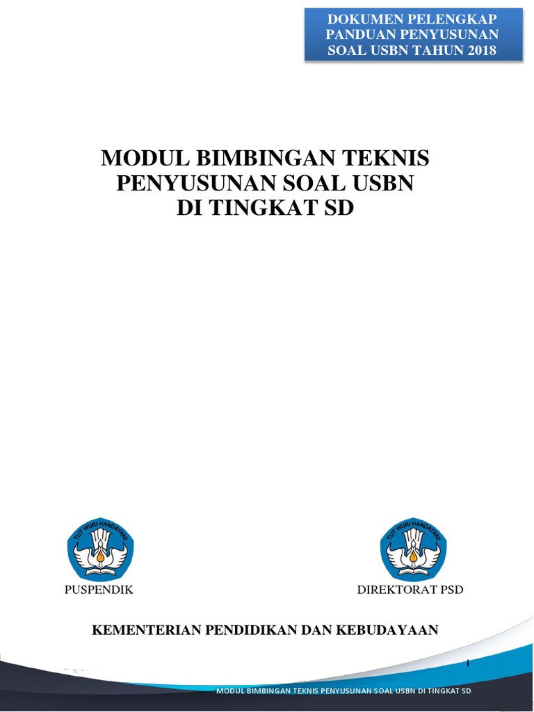 Modul Penyusunan Soal USBN | PDF