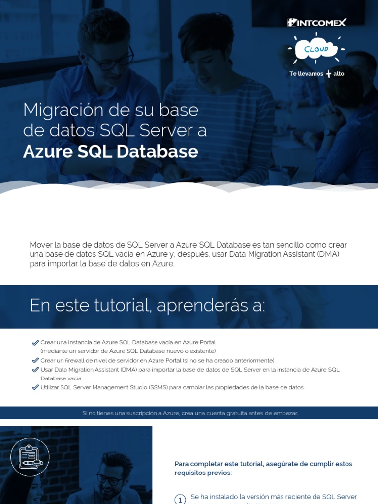 Migración De Su Base De Datos Sql Server A Azure Sql Database Pdf Servidor Sql De Microsoft