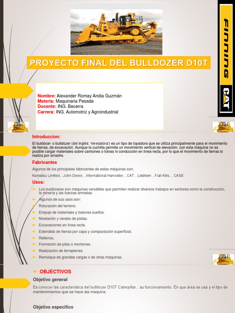 Bulldozer | PDF | Suspensión (Vehículo) | Ingeniería mecánica