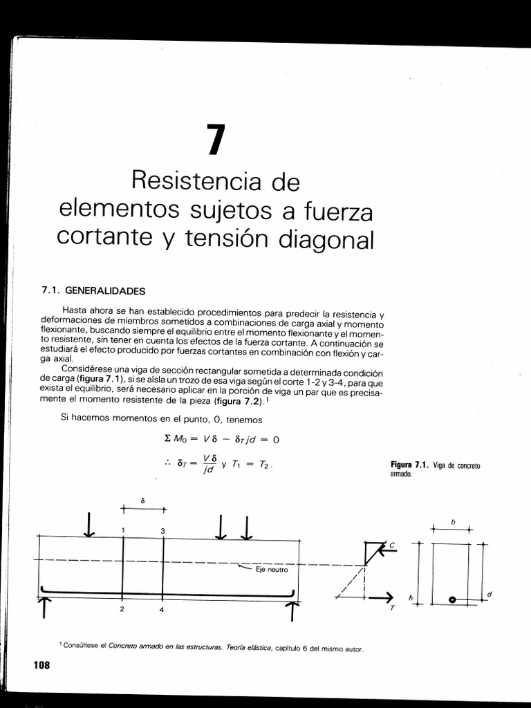 Resistencia al Cortante y Tensión Diagonal | PDF | Estrés (Mecánica ...