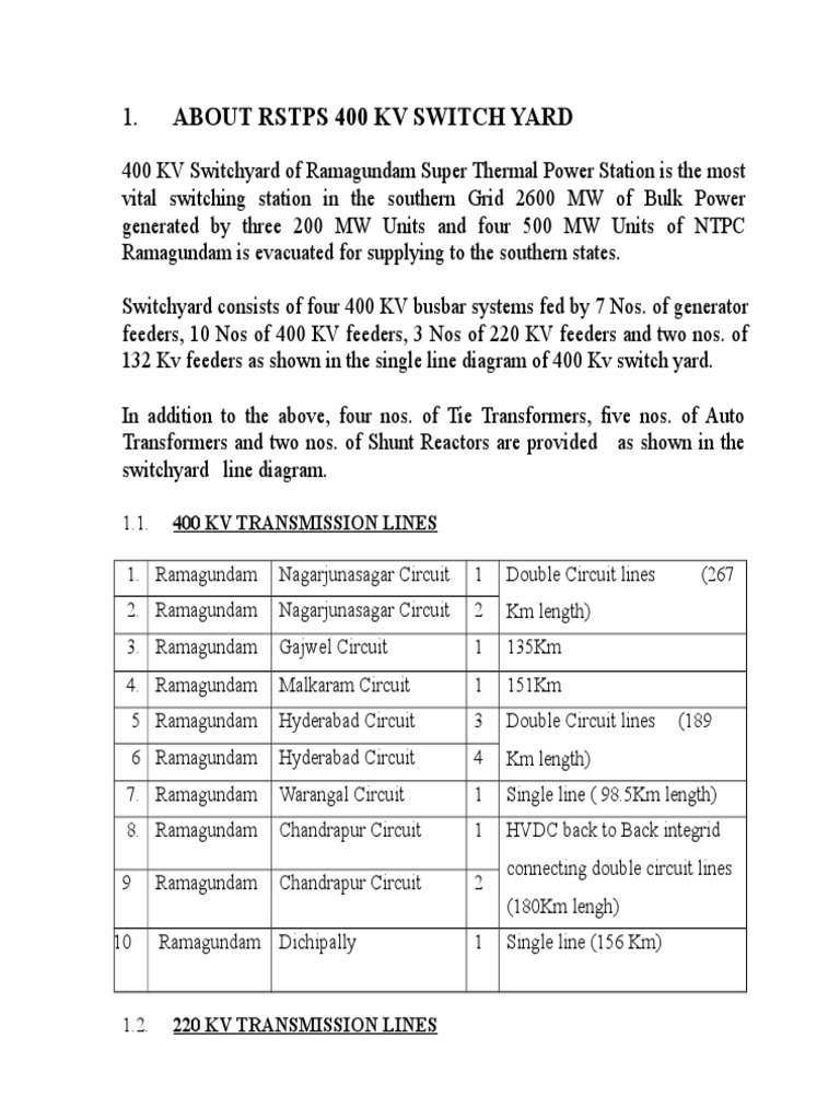 Swyd Project | PDF | Electrical Substation | Relay