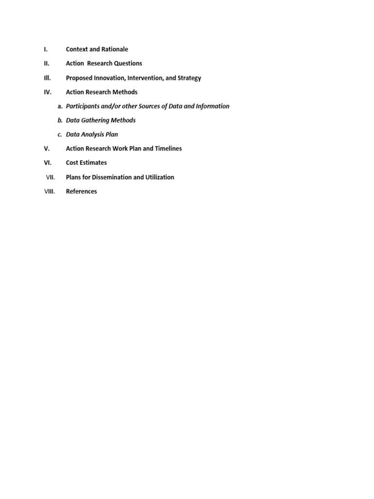 B Data Gathering Methods C Data Analysis Plan Vii Viii Pdf 8545
