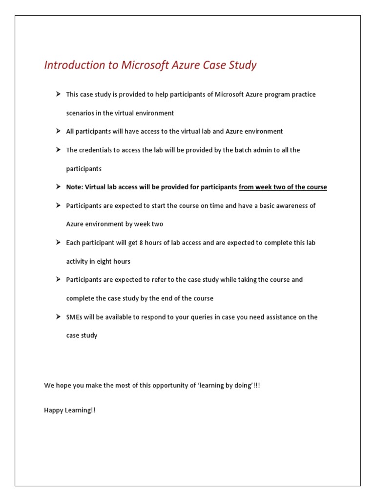 Microsoft Azure Case Study Document Pdf Active Directory Computer