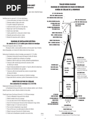 Diagrama De Cableado De Remolque De 4 Pines Y 5 Cables