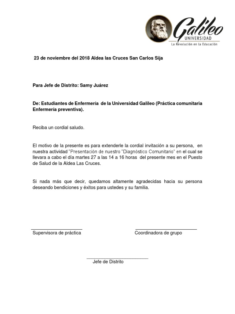 Cartas Diagnostico | PDF | Enfermería | Ciencias de la Salud