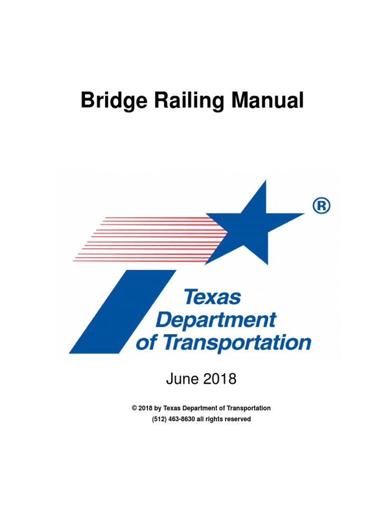 Texas Bridge Railing Manual | PDF | Federal Highway Administration ...