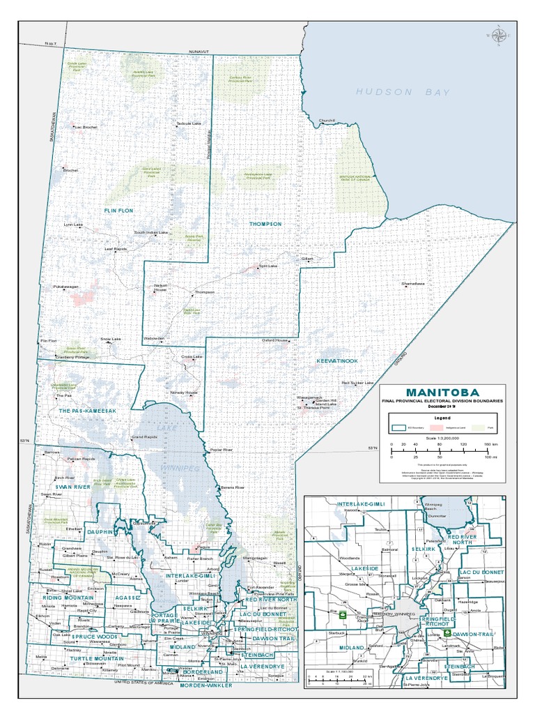 Elections Map, Manitoba | PDF