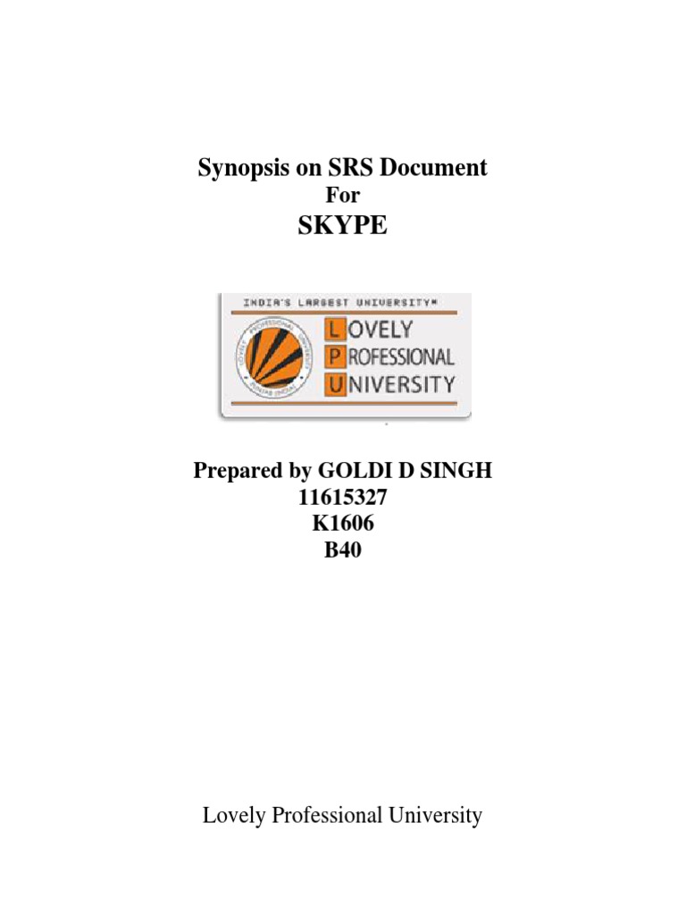 Skype Software Requirements Specification | PDF | Mobile App | Text ...