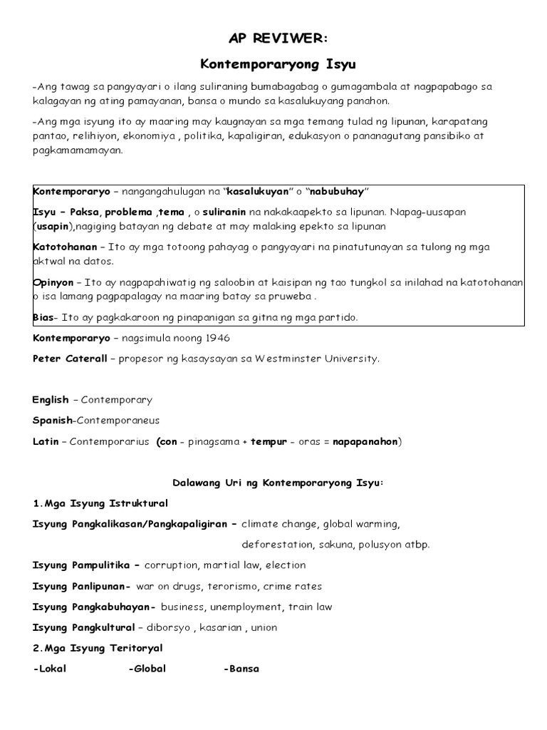 AP Reviwer First Grading | PDF