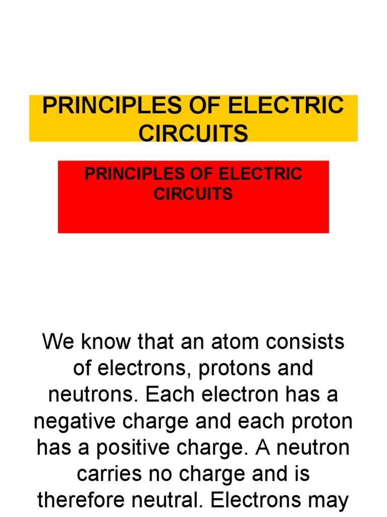Principles of Electric Circuits | Download Free PDF | Voltage ...
