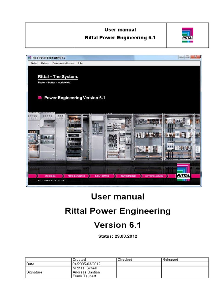 Manual Rittal Power Engineering 6.1 | PDF | Directory (Computing ...