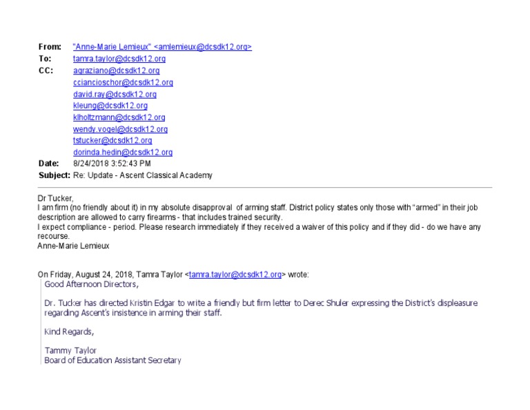 AML Email 20180824 | PDF